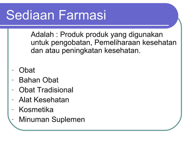 Pengantar sediaan farmasi | PPT