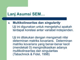 pengantar pengukuran struktural equiment models | PPTX