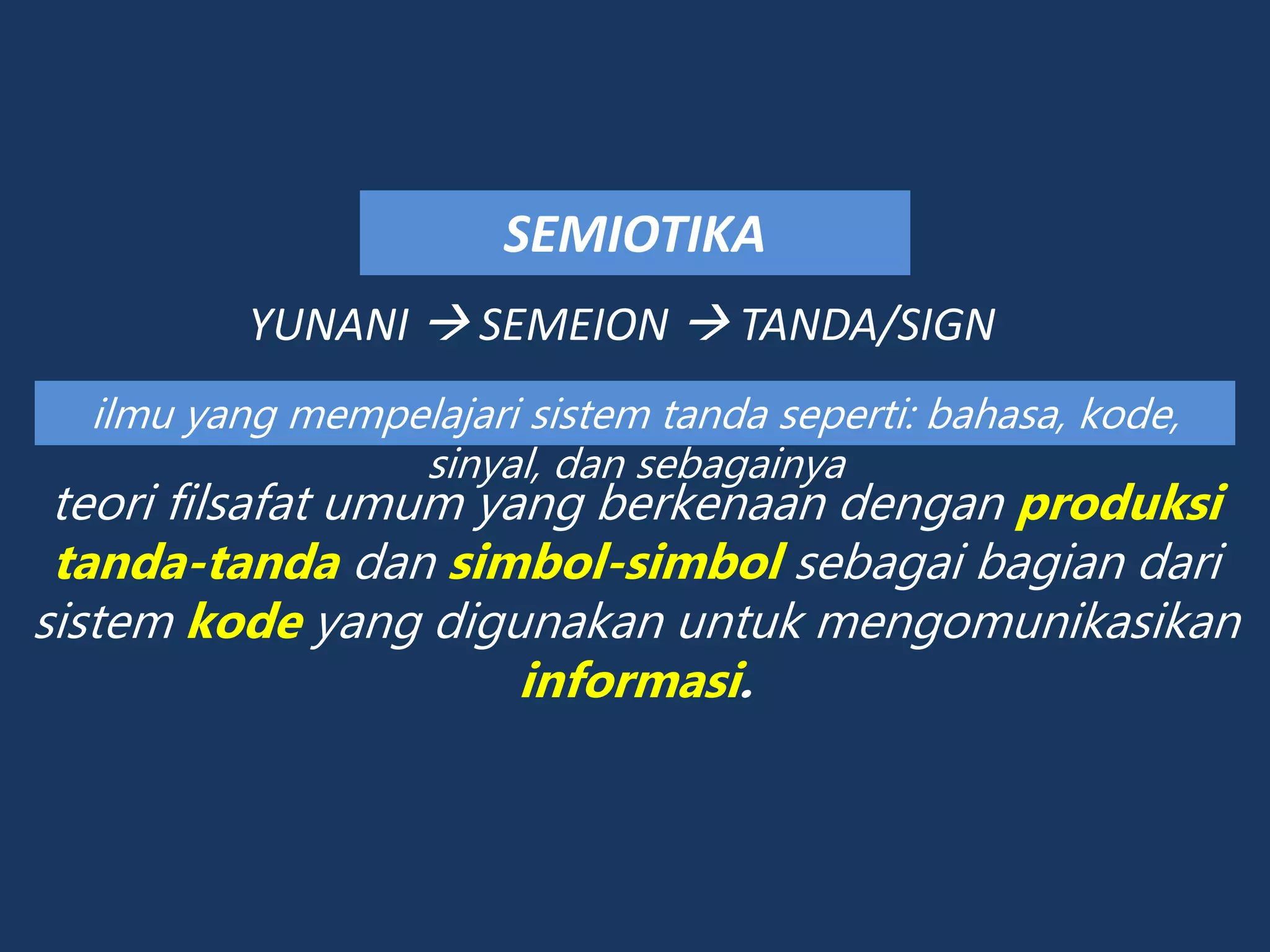 Pengantar semiotika: Ferdinand De Saussure dan Charles Sanders Peirce | PDF