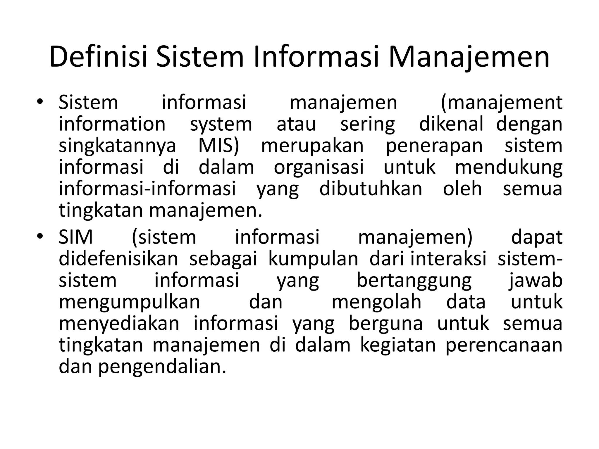 Pengantar sistem informasi | PPTX