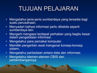 Pengantar sistem informasi berbasis komputer | PPT