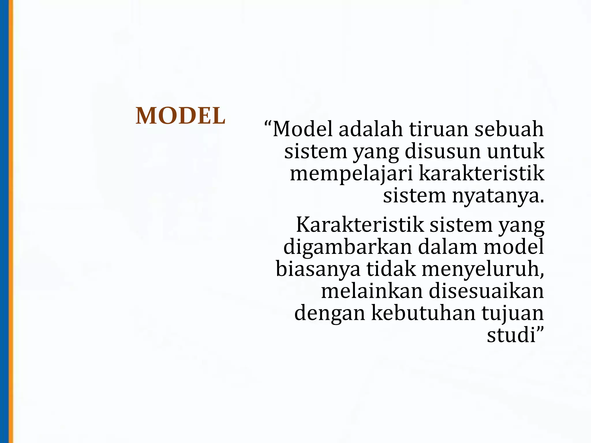 Pengantar sistem, model & simulasi | PDF