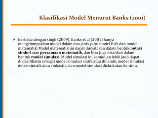 Pengantar sistem, model & simulasi | PDF
