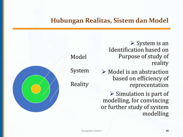 Pengantar sistem, model & simulasi | PPT