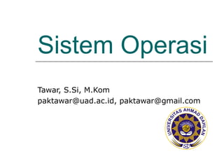 MATA PELAJARAN Pengantar_Sistem_Operasi UNTUK UMUM | PPT
