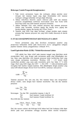 Pengantar sistem pertanaman dody | PDF