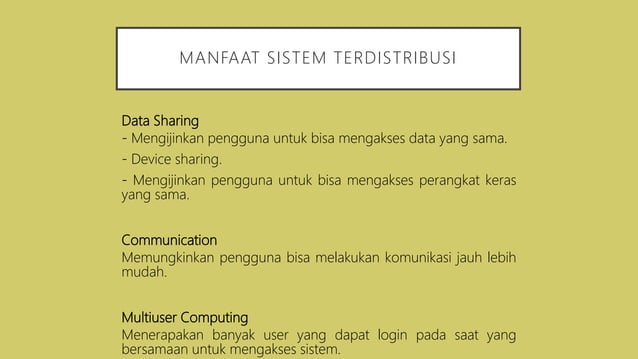 Komputasi Paralel dan terdistribusi (Pengantar sistem terdistribusi) | PPTX