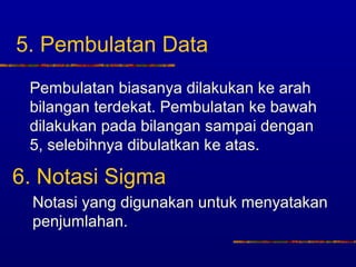 Pengantar statistik | PPT