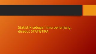 pengantar statistik.pdf.materi pembelajaran | PDF