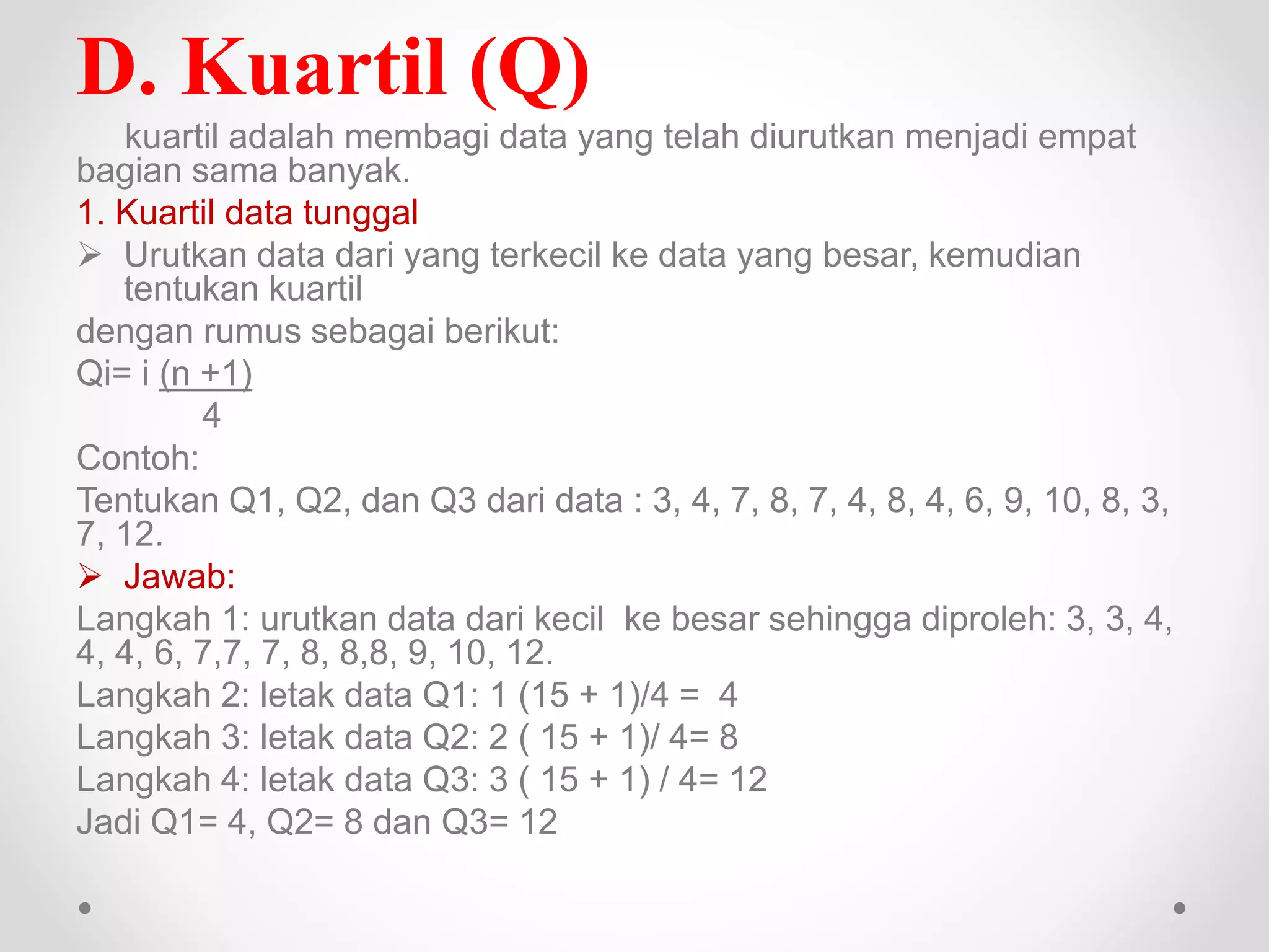 Pengantar statistika | PPTX