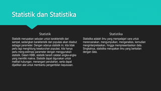 Pengantar Statistika Pendidikan | PPTX
