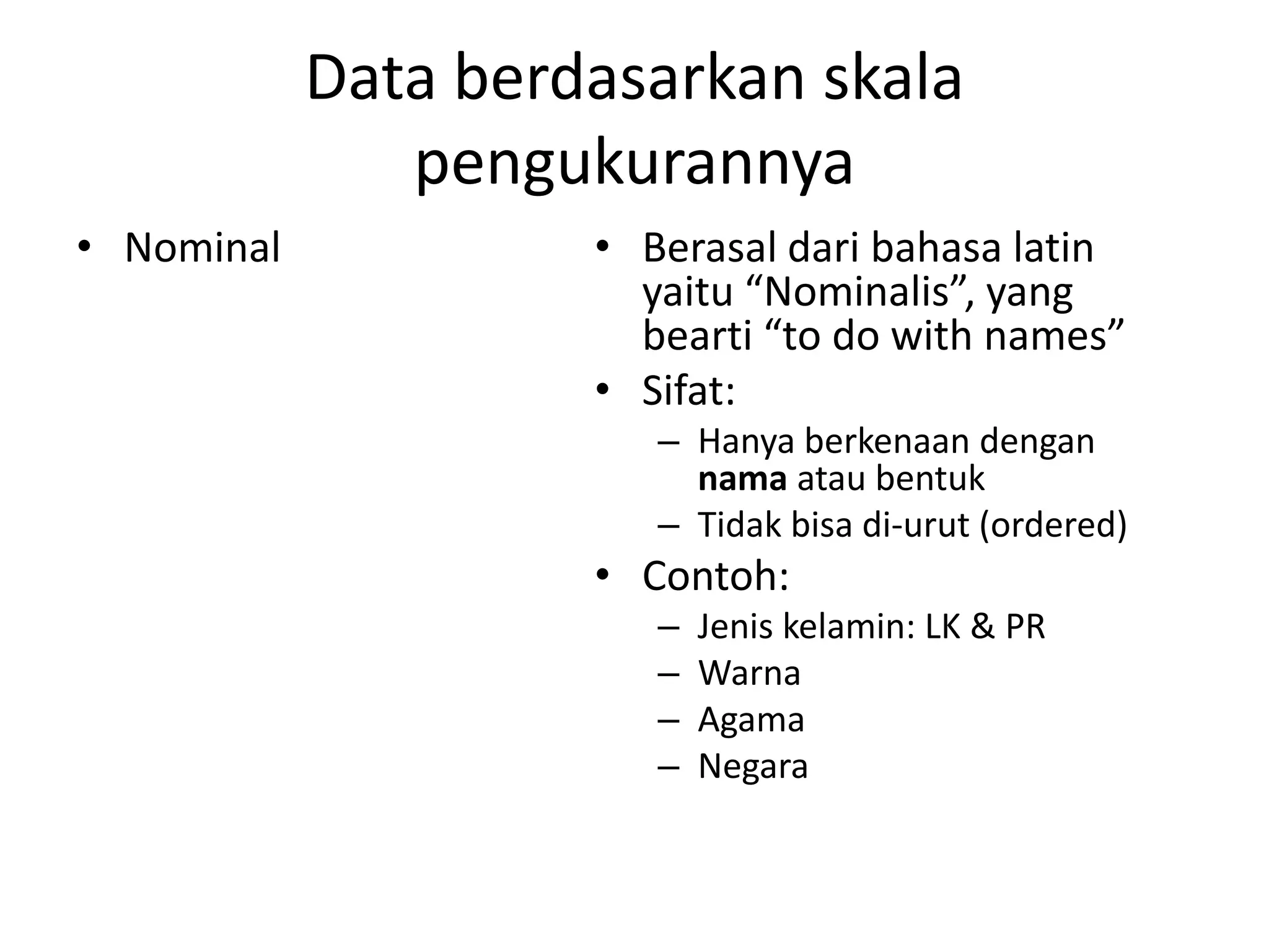Pengantar statistik sosial data dan variabel | PPTX