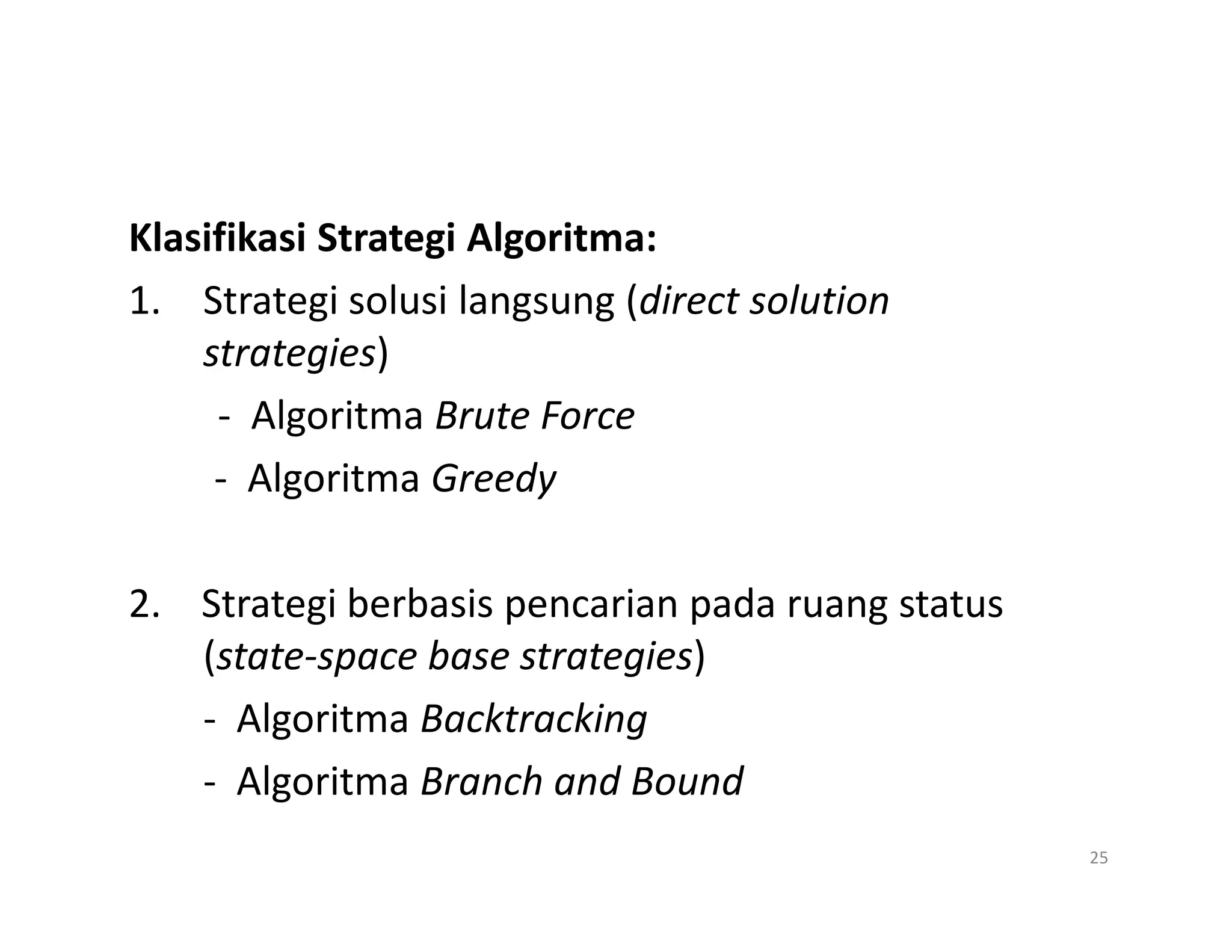 Pengantar strategi algoritma (2015) | PDF