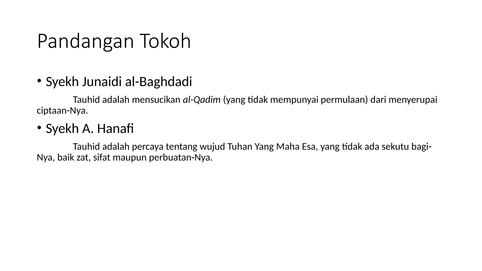 Presentasi powerpoint tentang Pengantar Tauhid.ppt