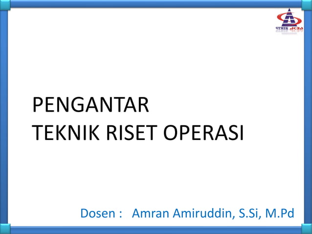 Pengantar Teknik Riset Operasi.pdf