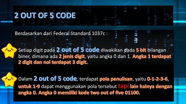 2 out of 5 code | PPT