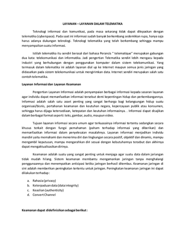 Pengantar telematika | PDF