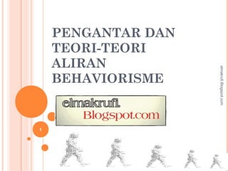 Pengantar & teori aliran behaviorisme | PPT