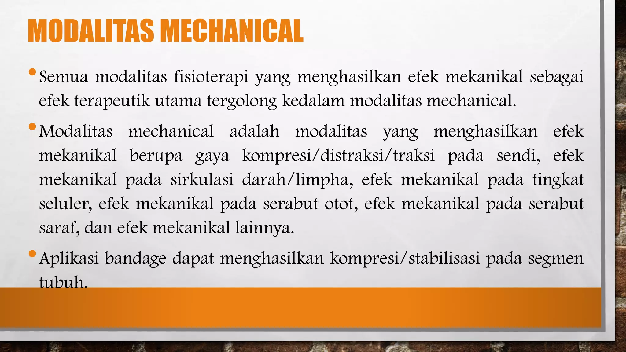 Pengantar Terapi Mekanik | PDF