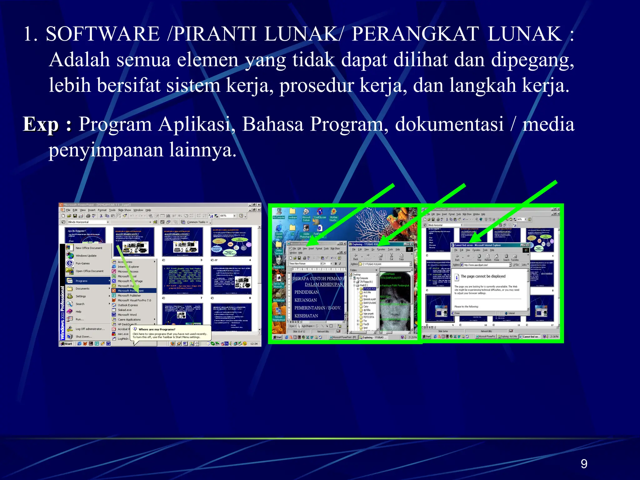 pengantar ilmu komputer meliputi hardware software dan brainware | PPT
