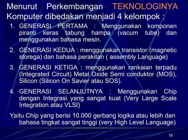 pengantar ilmu komputer meliputi hardware software dan brainware | PPT