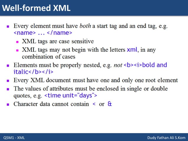Pengantar XML | PPTX
