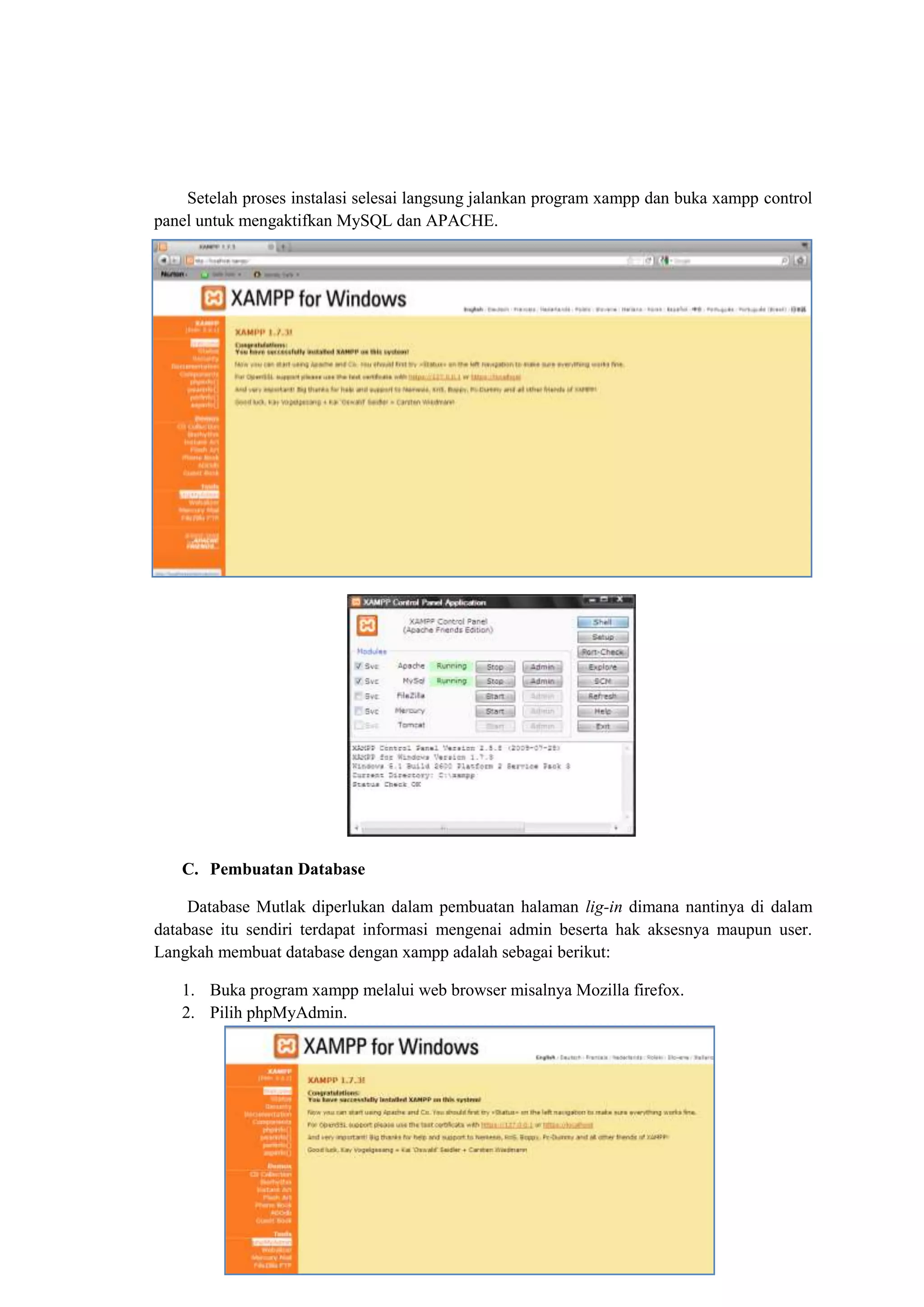 Pengaplikasian halaman Log-in berbasis MySQL | PDF