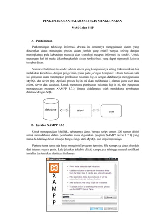 Pengaplikasian halaman Log-in berbasis MySQL | PDF