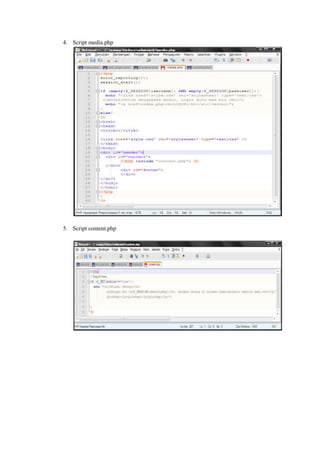 Pengaplikasian halaman Log-in berbasis MySQL | PDF