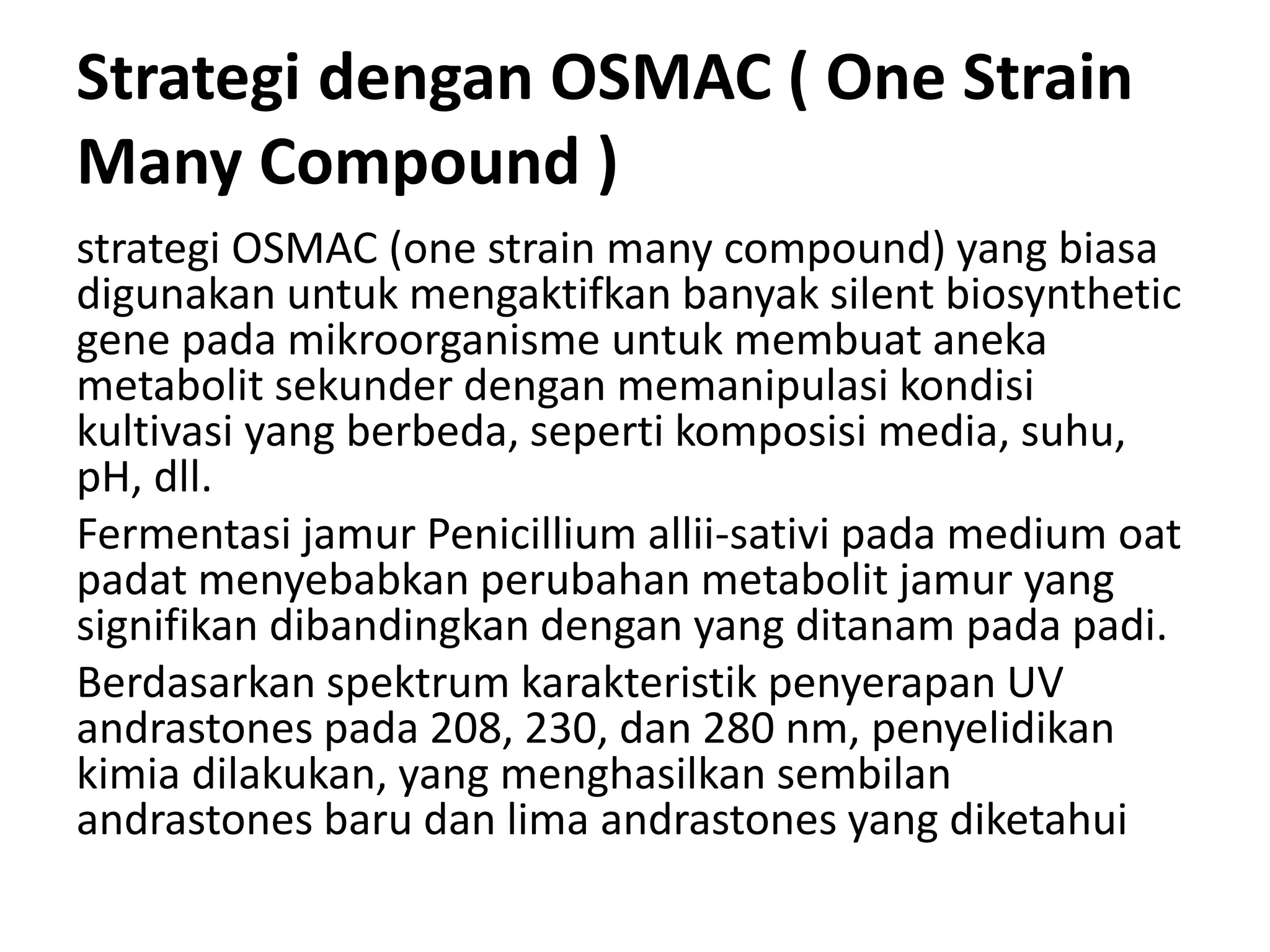 Pengaplikasian osmac | PPTX