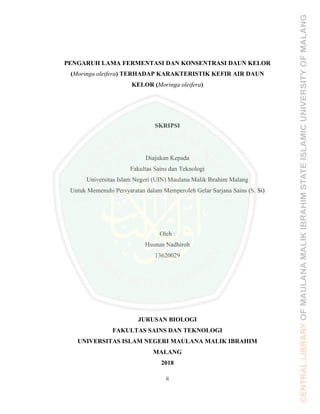 Pengaruh fermentasi daun kelor | PDF