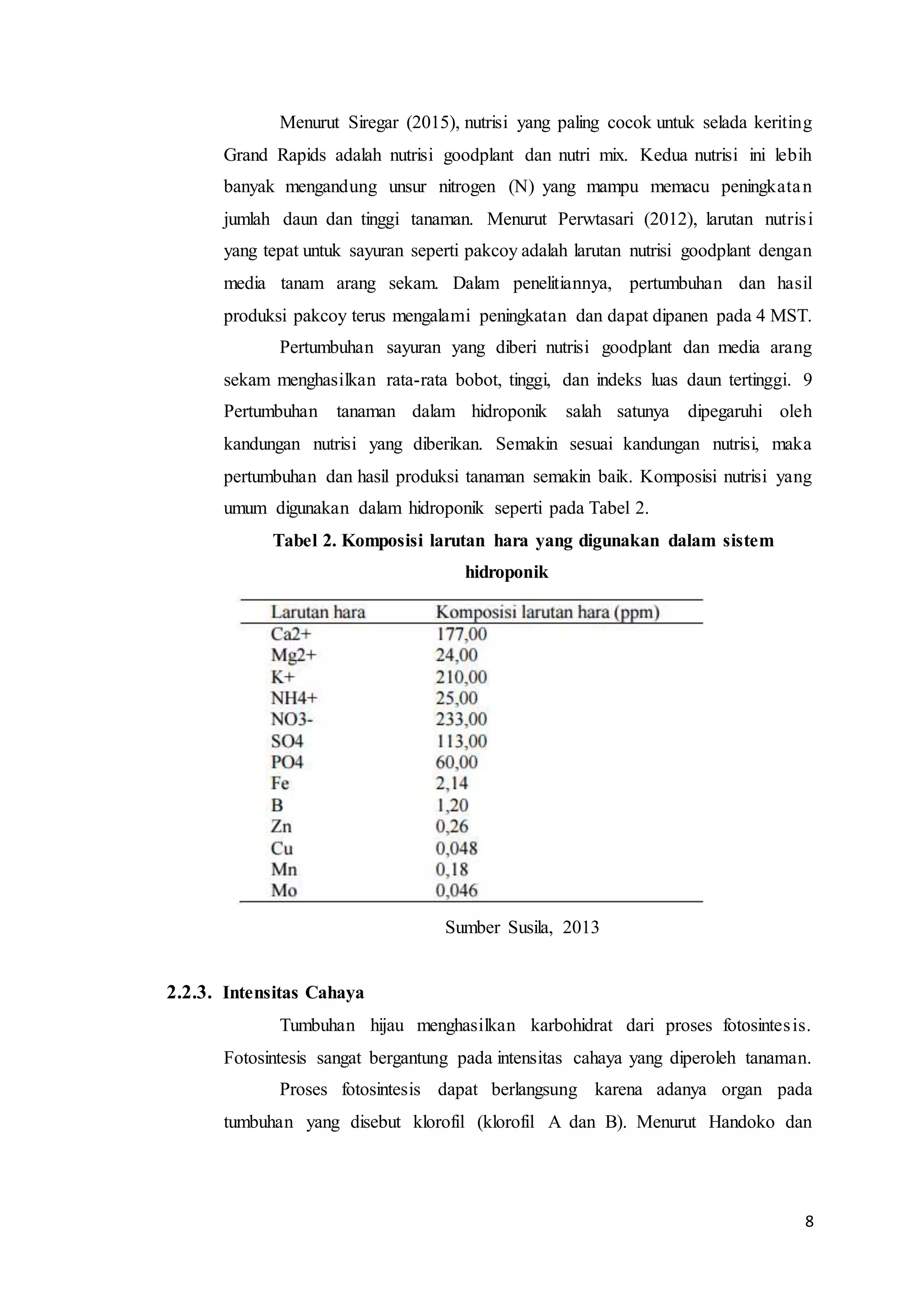 Proposal Penelitian Pengaruh Interval Waktu Pemberian Pupuk Cair Terhadap Pertumbuhan Tanaman ...
