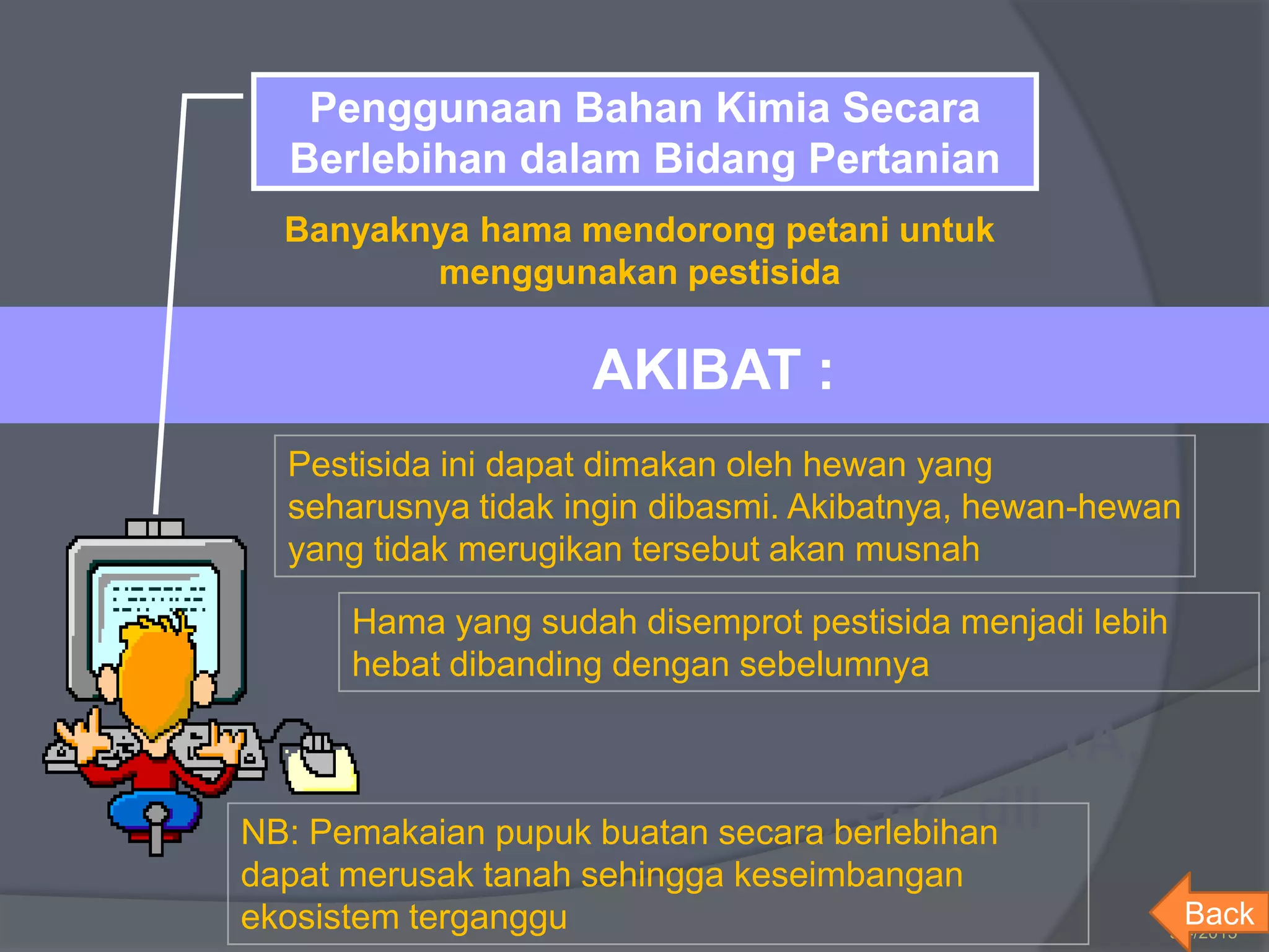 Pengaruh kegiatan manusia terhadap keseimbangan lingkungan | PPTX