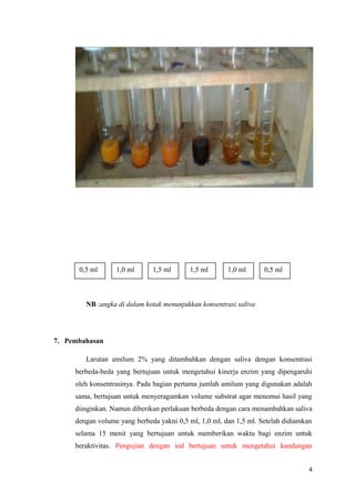 Pengaruh konsentrasi enzim terhadap aktivitas enzim | DOC
