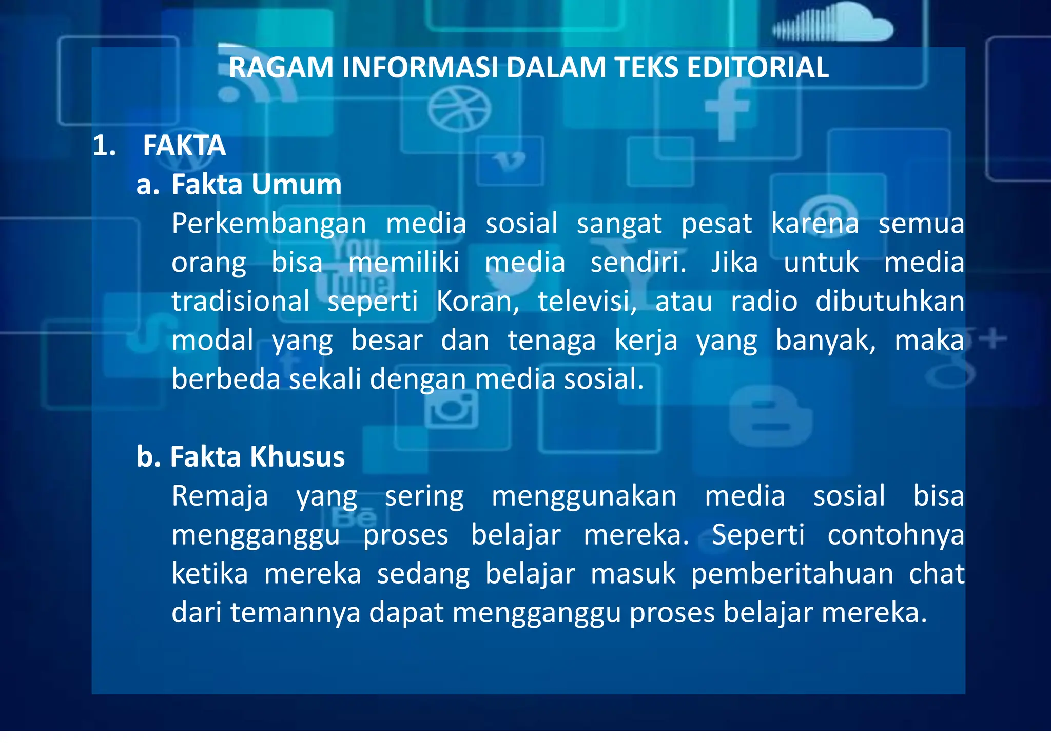 Pengaruh media sosial bagi kalangan remaja | PPT