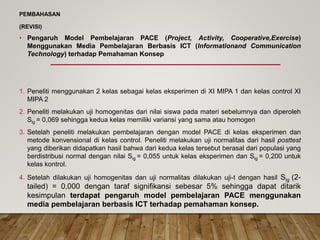 PENGARUH MODEL PEMBELAJARAN PACE BERBASIS ICT.pptx