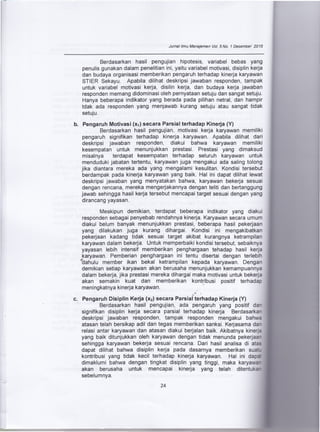 Pengaruh motivasi, disiplin kerja dan budaya organisasi terhadap ...