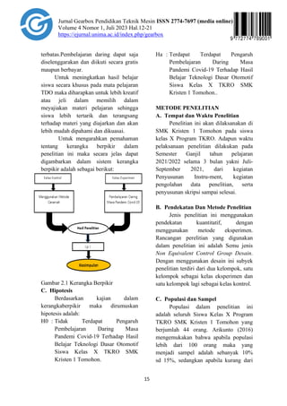 PENGARUH PEMBELAJARAN DARING MASA PANDEMI COVID-19 TERHADAP HASIL ...