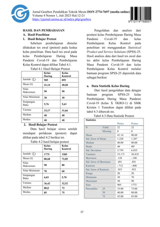 PENGARUH PEMBELAJARAN DARING MASA PANDEMI COVID-19 TERHADAP HASIL ...