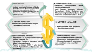 Pengaruh perputaran kas dan perputrana piutang terhadap profitabilitas ...