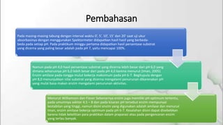 Pengaruh pH pada reaksi enzimatik | PPTX