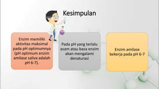 Pengaruh pH pada reaksi enzimatik | PPTX