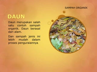 Pengaruh sampah terhadap lingkungan | PPTX