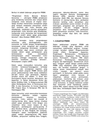 Pengarusutamaan gernder dalam program pengurangan risiko bencana | DOCX