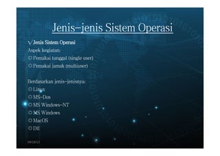 Pengantar Sistem Operasi | PDF