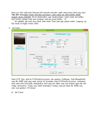 Pengaturan eksterior vray | DOCX