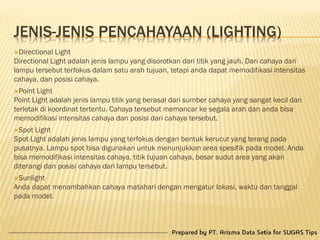Pengaturan lighting photoview 360 | PPT