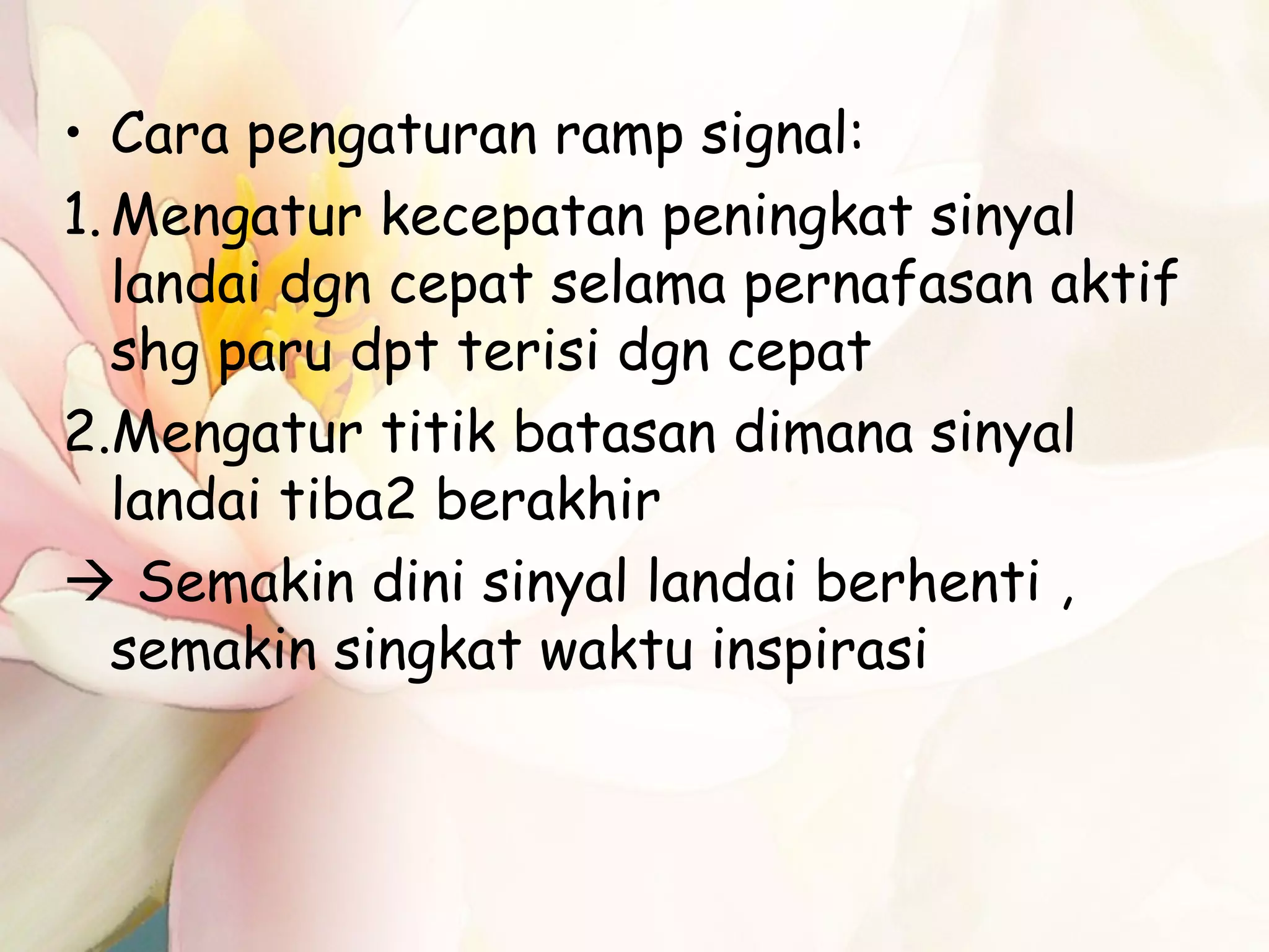 Pengaturan pernafasan | PPT