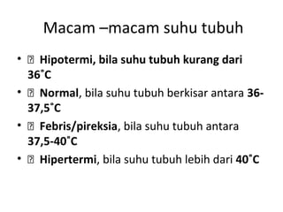 Pengaturan suhu tubuh | PPT