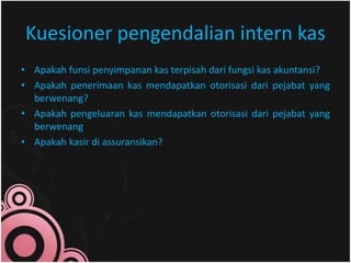 Pengauditan saldo kas | PPTX